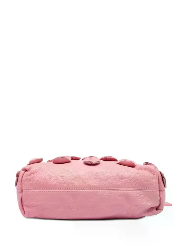Burberry Leather Crossbody Bag With Embellished Flowers