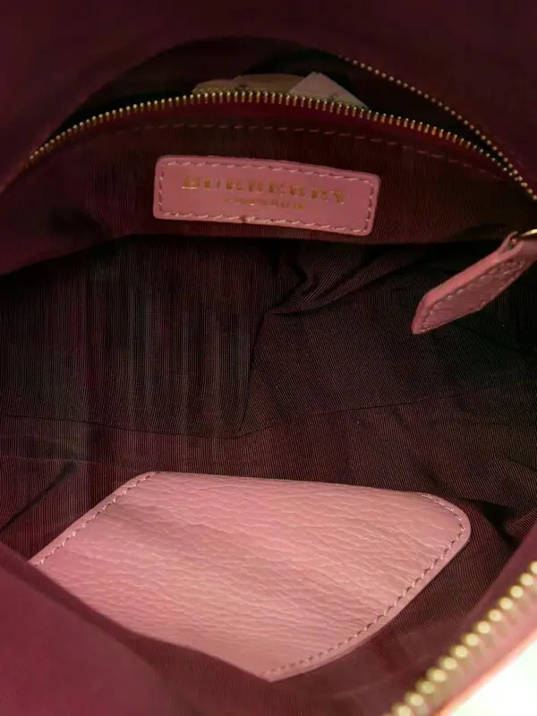 Burberry Leather Crossbody Bag With Embellished Flowers