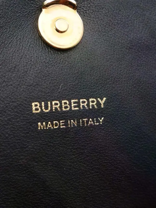 Burberry Micro Quilted Leather Lola Crossbody Bag - Black