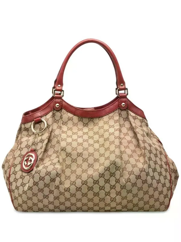 Gucci 2000-2015 Large Gg Canvas Sukey Tote Bag - Neutrals