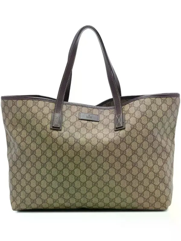 Gucci 2016-2026 Large Gg Supreme Tote Bag - Neutrals