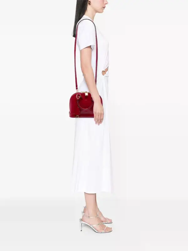 LOUIS VUITTON 2013 Monogram Vernis Alma Bb Satchel - Red