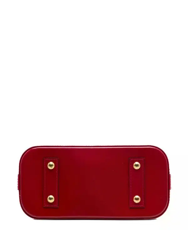 LOUIS VUITTON 2013 Monogram Vernis Alma Bb Satchel - Red