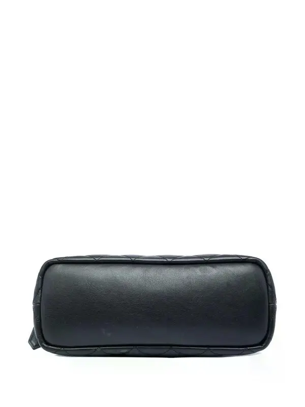 Saint Laurent 2023 Quilted Lambskin Cassandre Cosmetic Pouch - Black