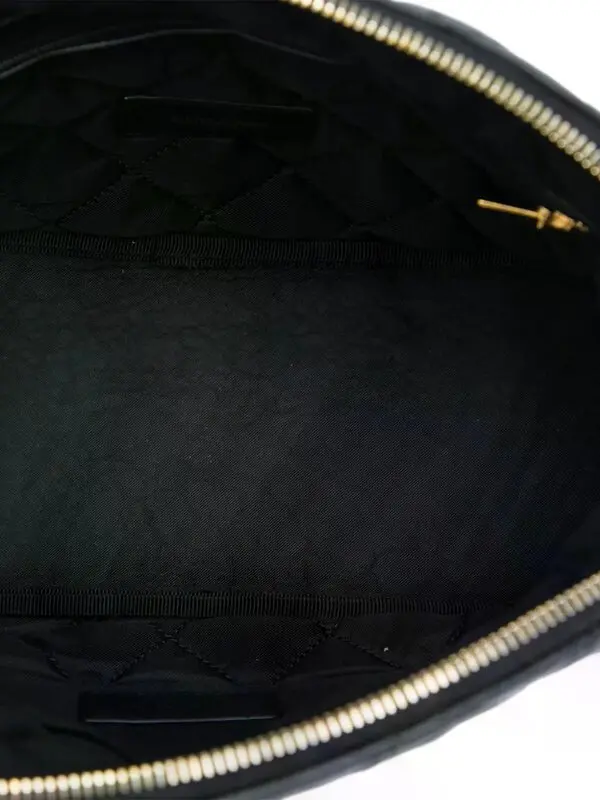 Saint Laurent 2023 Quilted Lambskin Cassandre Cosmetic Pouch