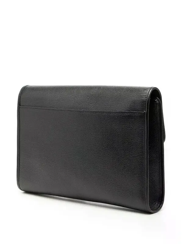 Saint Laurent 20th Century Grain De Poudre Envelope Clutch Bag
