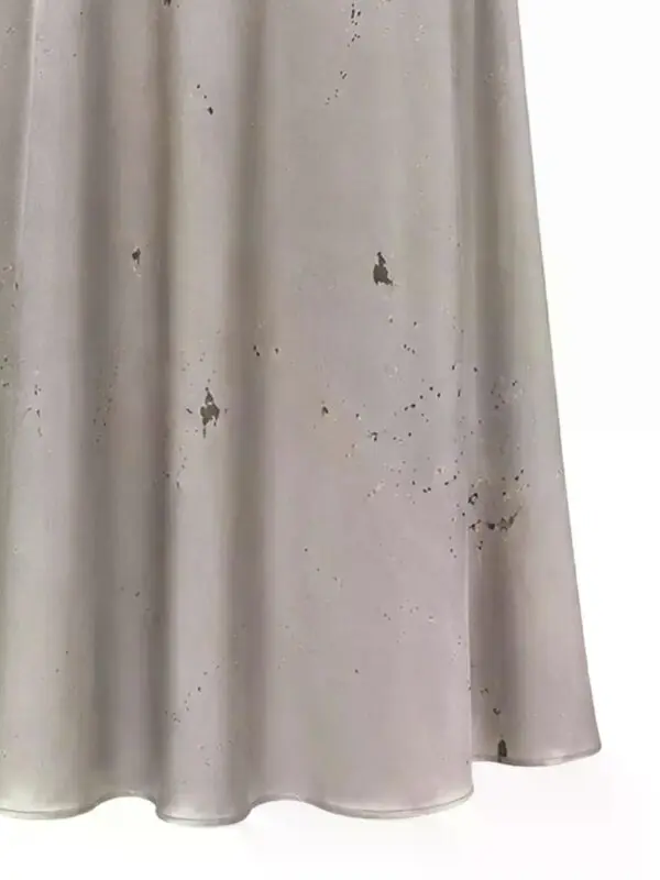 Max & Moi Satin-finish Distressed Dress