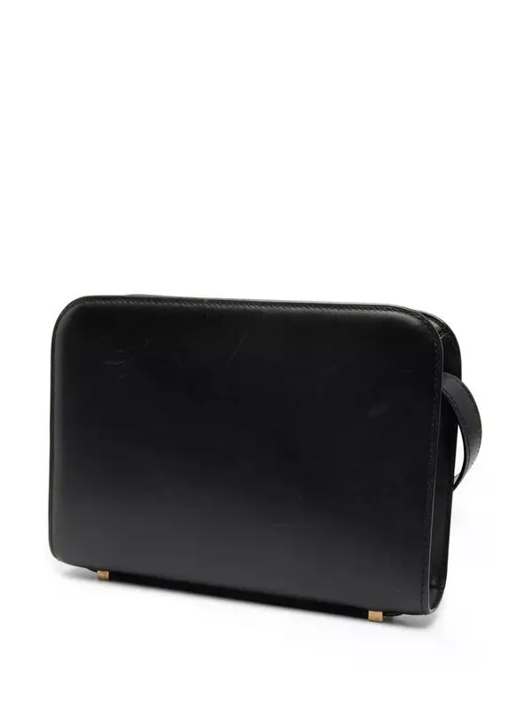 Saint Laurent Calfskin Satchel Crossbody Bag
