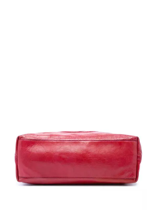 Gucci Patent Soho Chain Tote Bag - Red