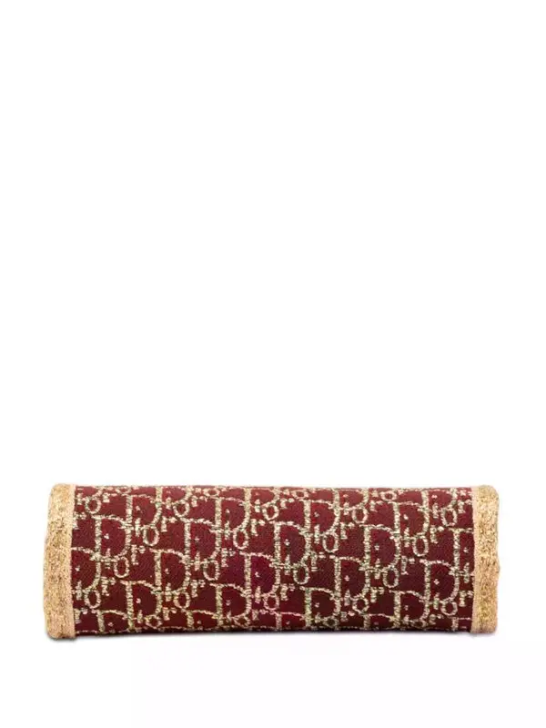 Dior 20th Century Diorissimo Trotter Canvas Kiss Lock Coin Pouch - Red