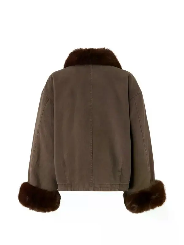 Pinko Faux-fur Trim Jacket