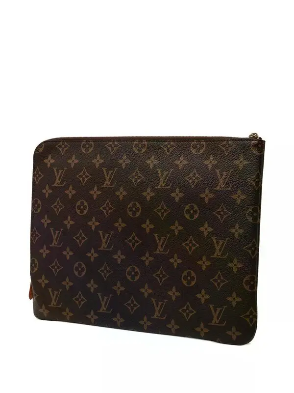 LOUIS VUITTON 2017 Monogram Etui Voyage Mm Clutch Bag - Brown