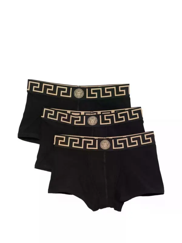 Versace Logo-detail Boxers - Black