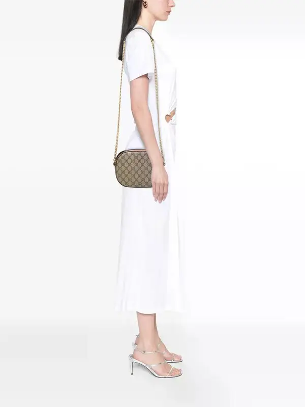 Gucci 2016-2026 Mini Gg Supreme Chain Crossbody Bag