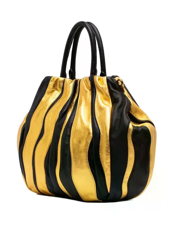 Prada 2013-2026 Bicolor Nappa Waves Satchel