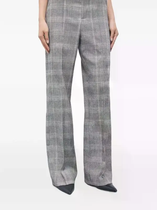 Patrizia Pepe Check-pattern Tailored Trousers
