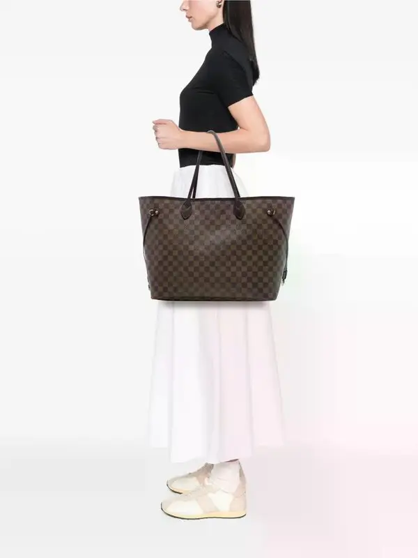 LOUIS VUITTON 2016 Damier Ebene Neverfull Gm Tote Bag
