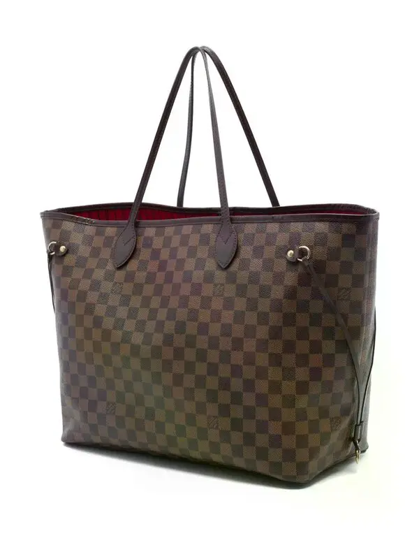 LOUIS VUITTON 2016 Damier Ebene Neverfull Gm Tote Bag
