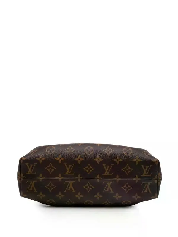 LOUIS VUITTON 2000-2026 Monogram Clutch Top Handle Bag Satchel - Brown