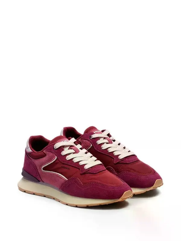 HOFF City Calf Suede-panelled Sneakers - Red