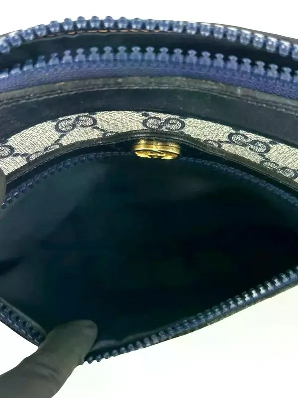 Gucci 1970-1990 Gg Supreme Interlocking G Web Crossbody Bag