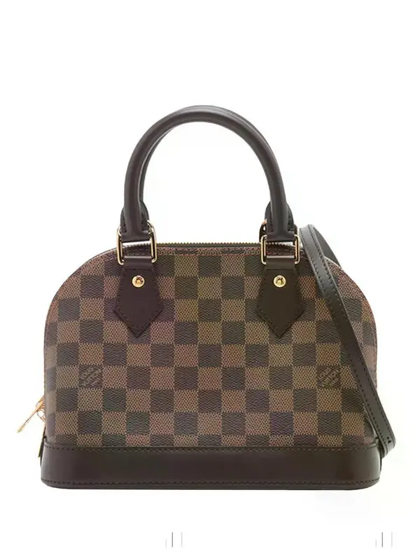 LOUIS VUITTON 2021-2026 Damier Ebene Alma Bb Satchel - Brown