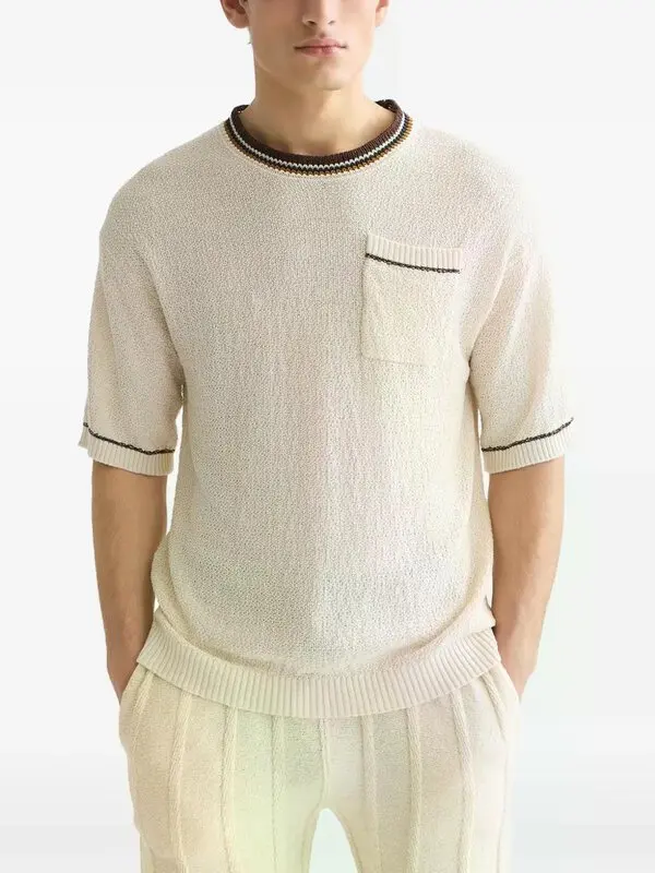 Scotch & Soda Knitted Cotton T-shirt