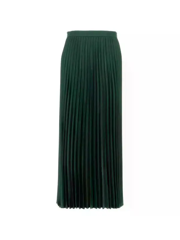 Max Mara Nicchia Pleated Midi Skirt - Green