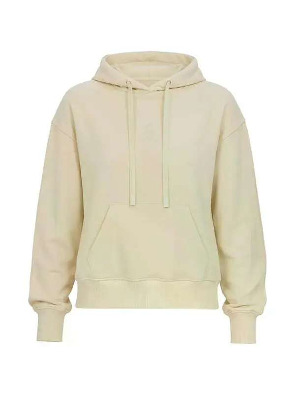 Patrizia Pepe Logo-embroidered Drawstring Hoodie - Neutrals