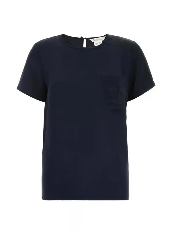 Max Mara Pagano Pocket T-shirt - Blue