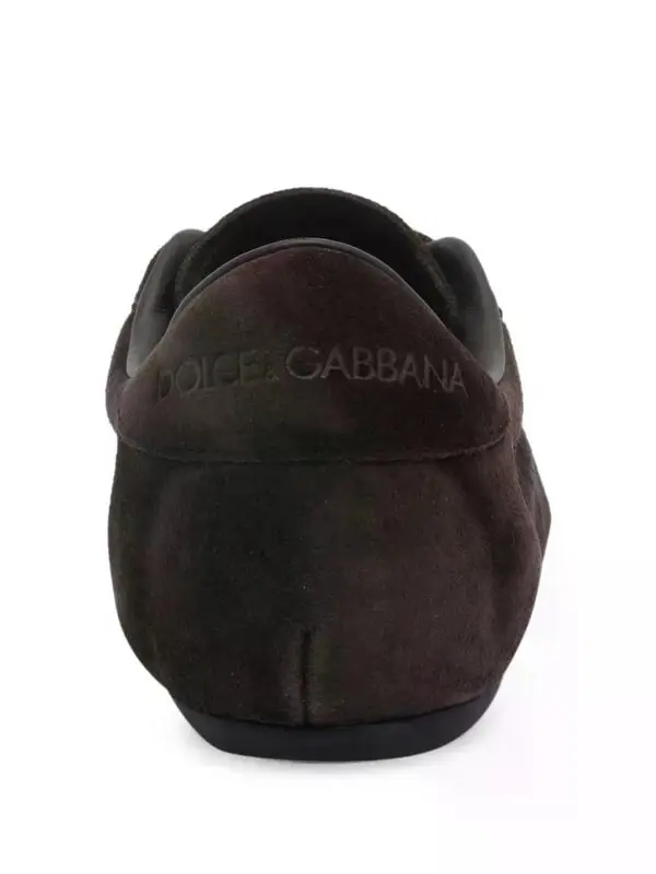 Dolce & Gabbana Logo-plaque Calf Suede Sneakers