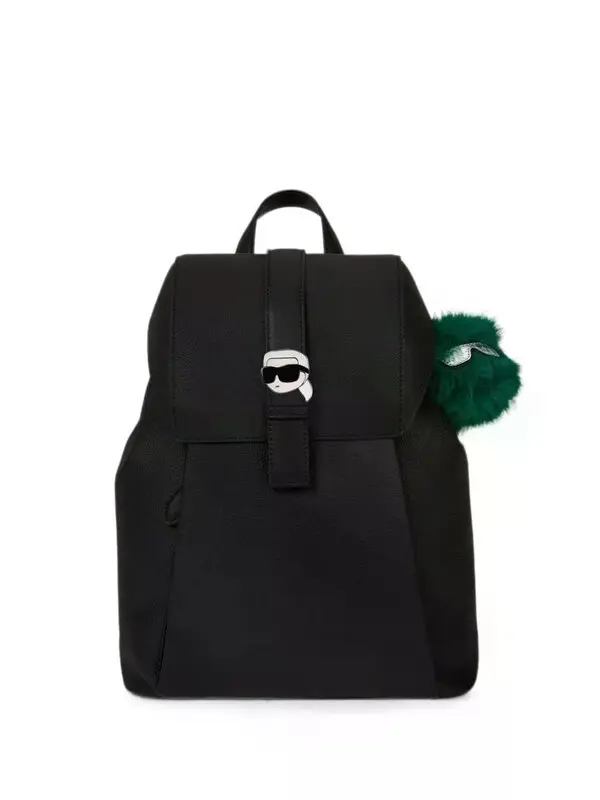 Karl Lagerfeld Ikon Pebble Backpack - Black