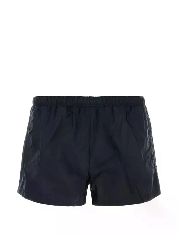 Prada Logo-plaque Pocket Swim Shorts - Blue