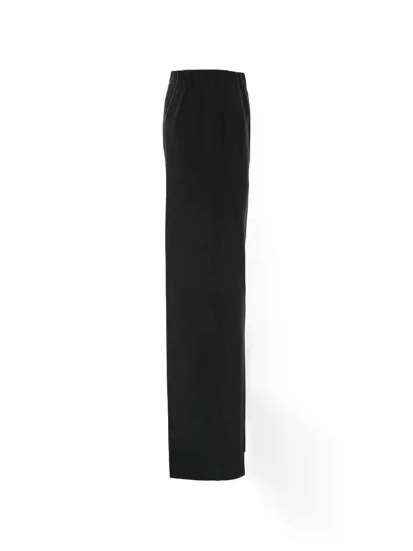 Herno Flannel-effect Knitted-trim Trousers
