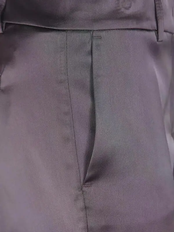 DRHOPE Tailored Satin-finish Trousers