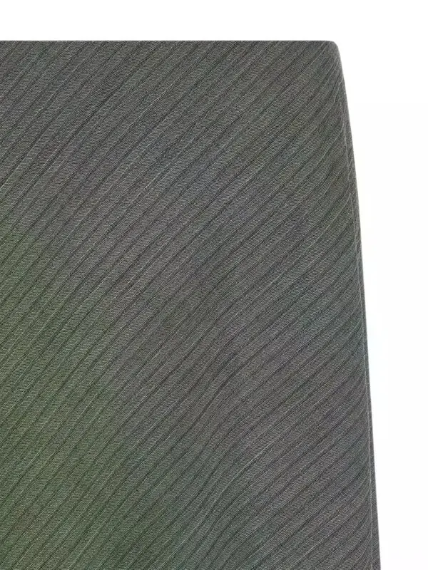 Alberta Ferretti Herringbone-weave Maxi A-line Skirt