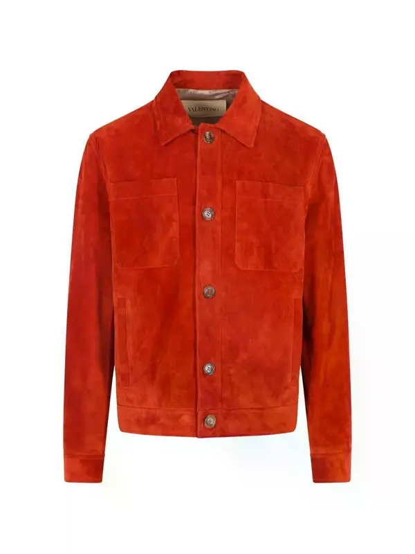 Valentino Garavani Button-fastening Suede Jacket