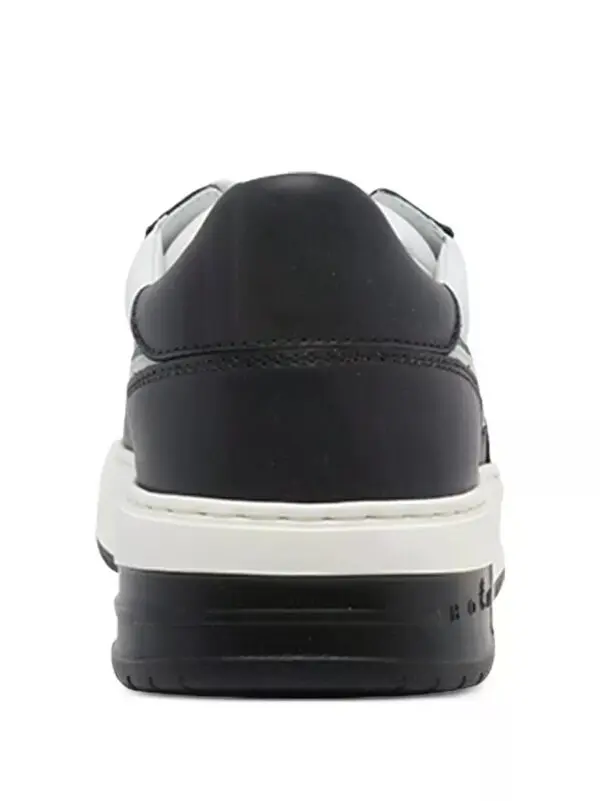 Hogan Panelled Leather Sneakers With Logo Detail