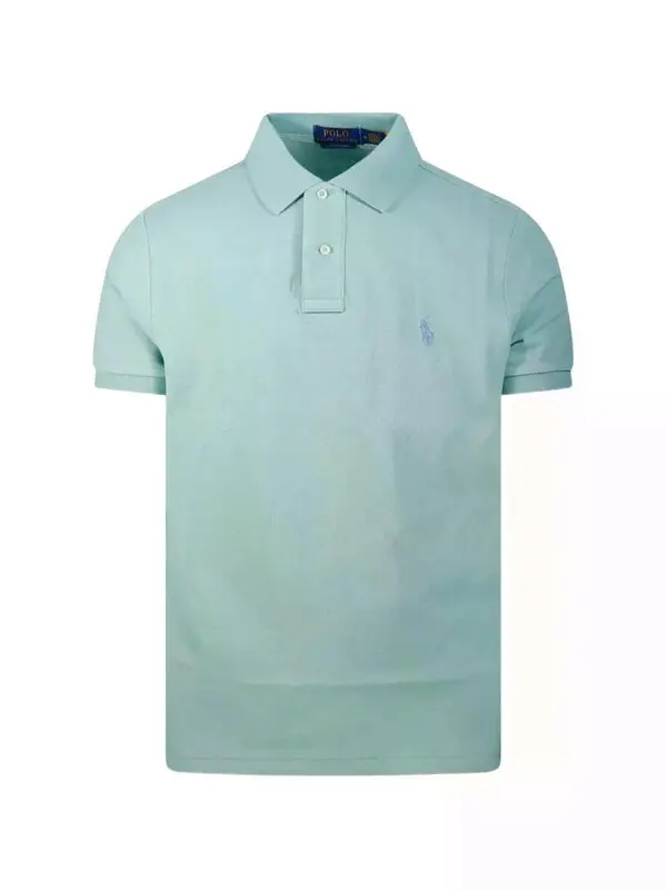 Polo Ralph Lauren Logo-embroidered Piqué Polo Shirt - Blue