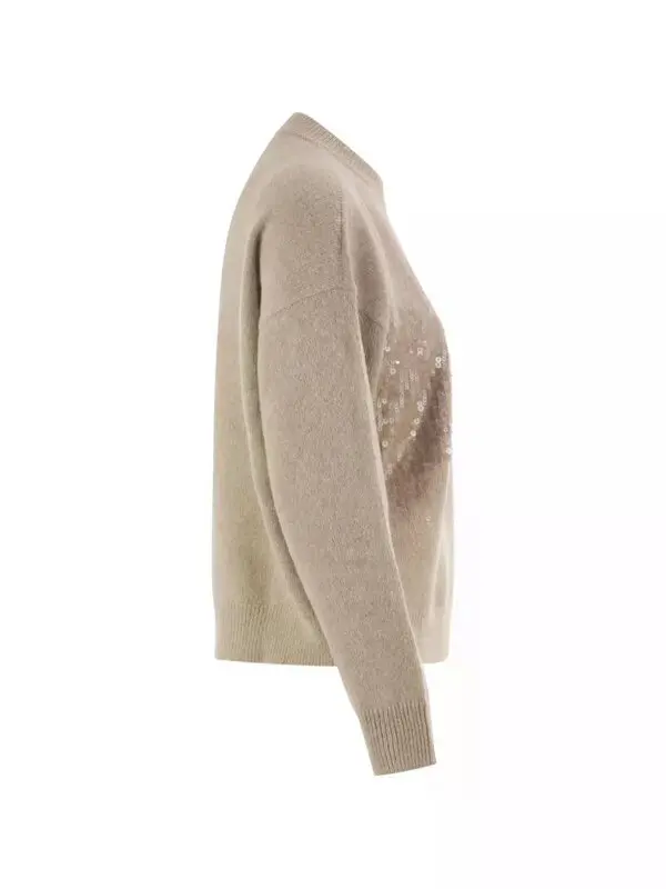 Peserico Sequin-embellished Crew-neck Sweater