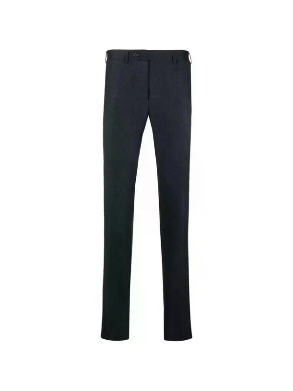 Canali Pressed-crease Tailored Trousers - Grey