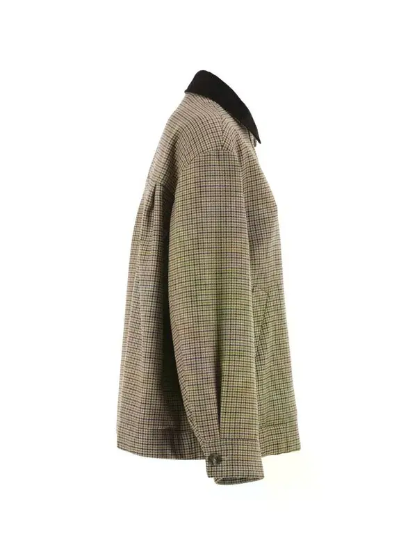 Max Mara Houndstooth-pattern Virgin-wool Jacket
