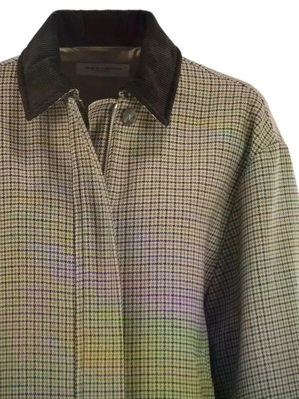 Max Mara Houndstooth-pattern Virgin-wool Jacket
