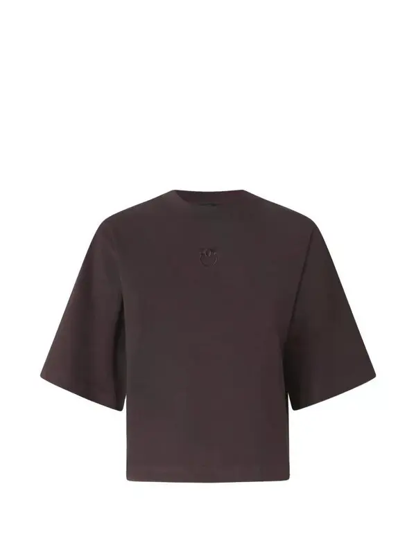 Pinko Embroidered Cotton T-shirt - Black