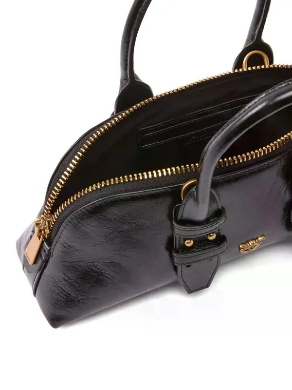 Pinko Love Birds Leather Tote Bag