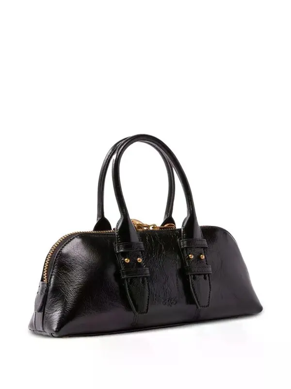 Pinko Love Birds Leather Tote Bag - Black