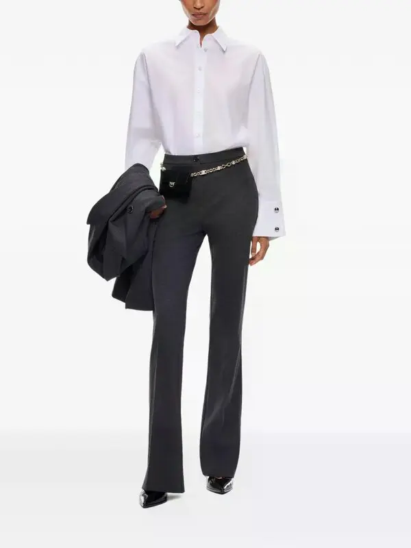 Pinko Embellished Cuff Cotton Shirt