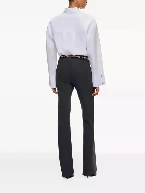 Pinko Embellished Cuff Cotton Shirt