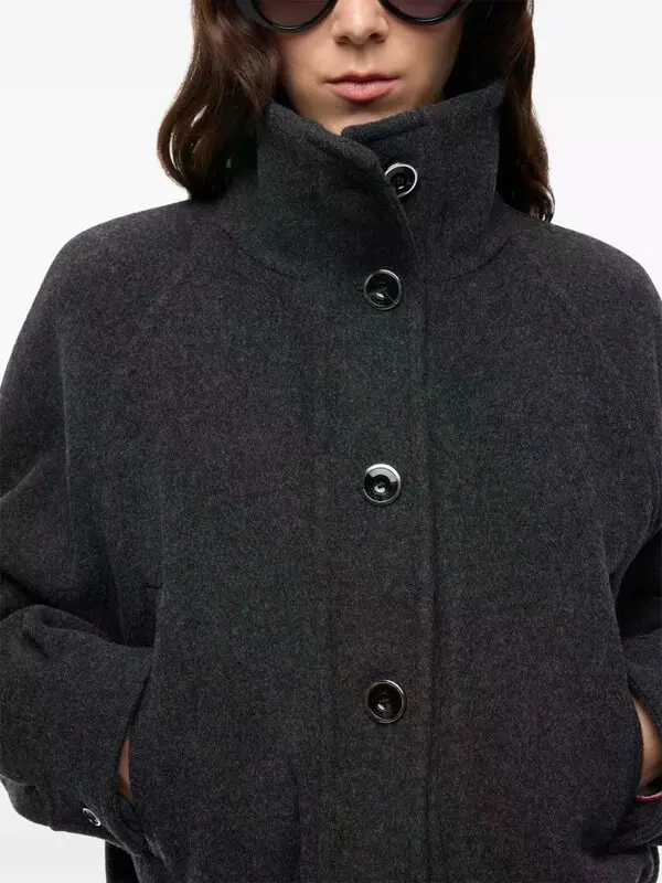 Pinko Belted Funnel-neck Coat