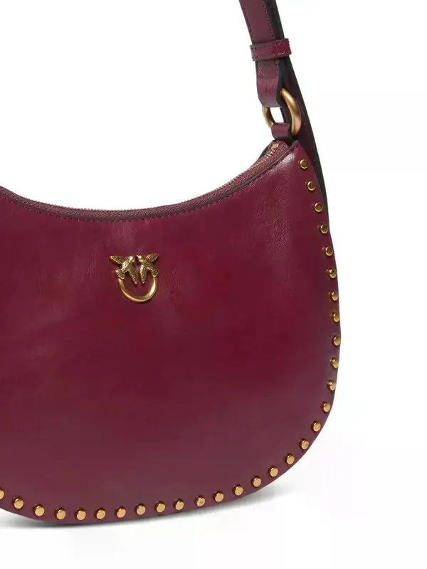 Pinko Love Birds Studded Shoulder Bag